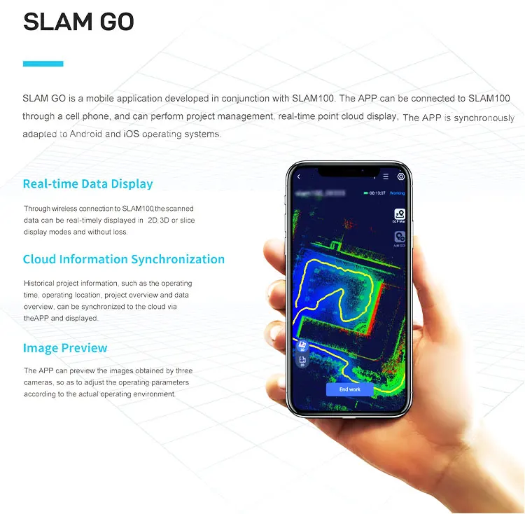 SLAM100 3D Lidar Camera - Precision Mapping Scanner