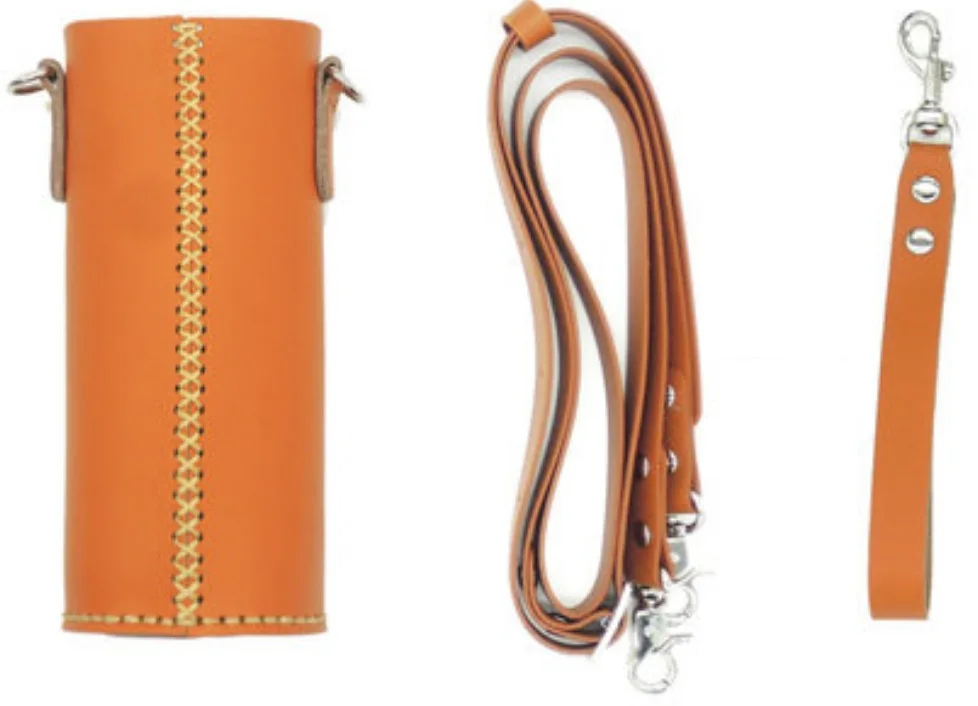 Wholesale Leather Adjustable Shoulder Strap Crossbody Water Bottle ...