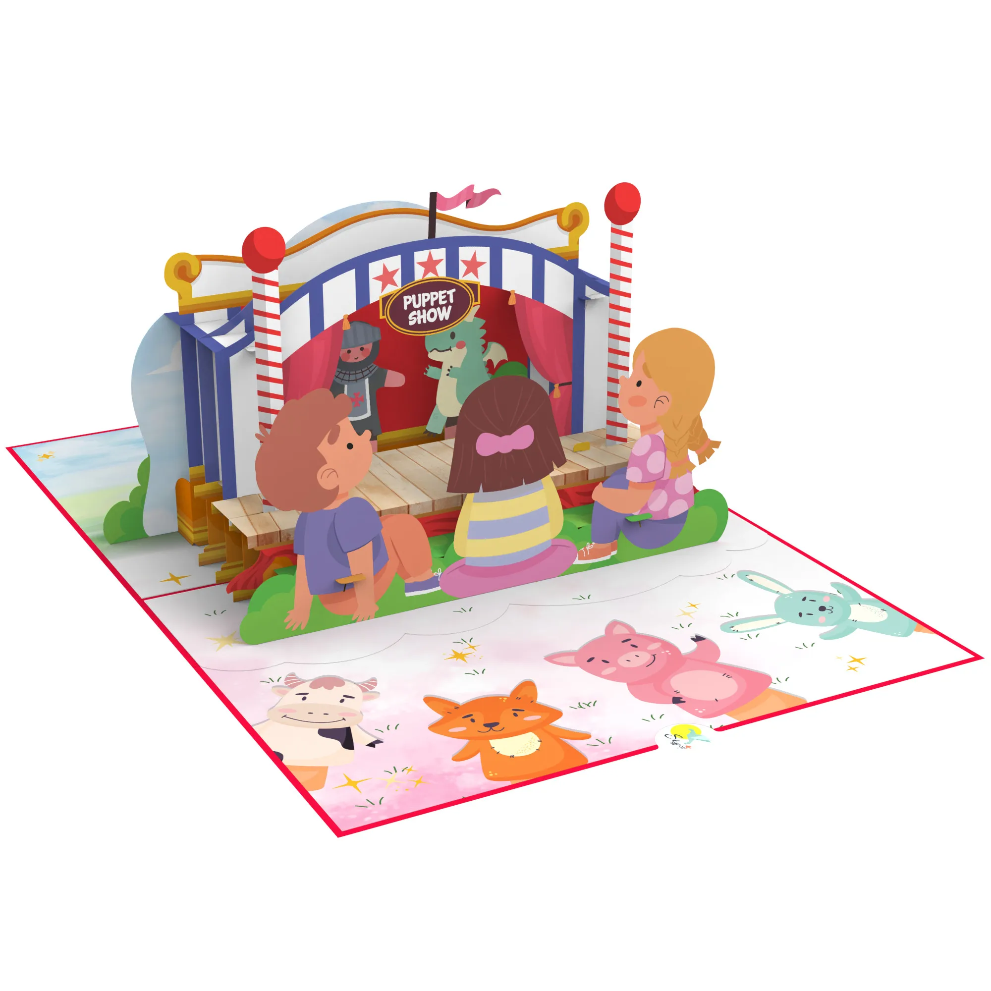 Puppet Show 3d Pop Up Card Best Seller For Baby Birthday New Born ...
