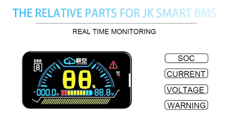 Jikong Smart BMS Lifepo4 Battery - JK BMS LCD Display Adapter & RS485 ...