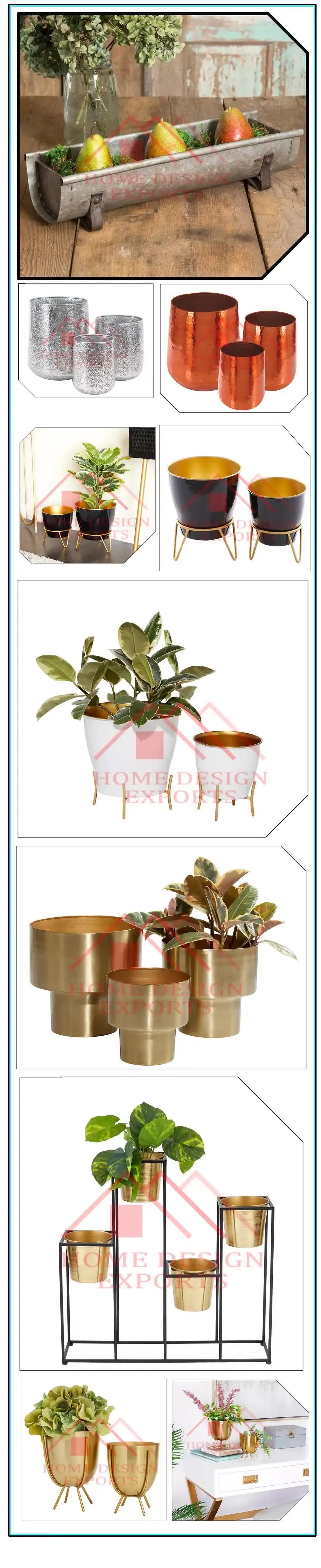 Garden Large Iron Planters Milk Can Shape Planter For Home Bar ...