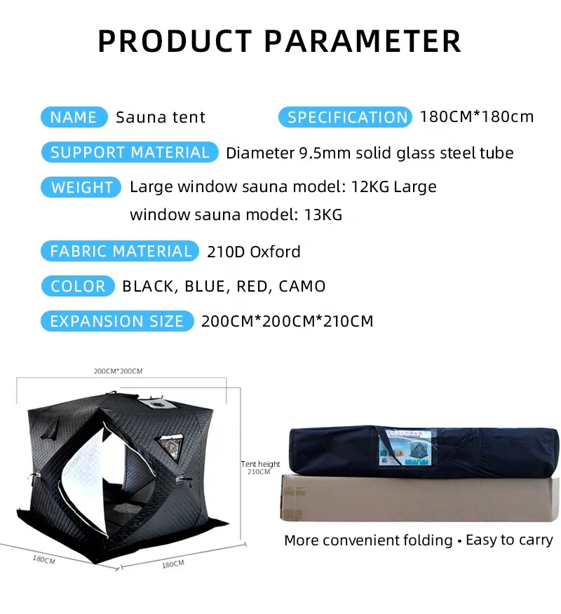Customizable Large Outdoor Steaming And Steaming Portable Sauna Tent ...