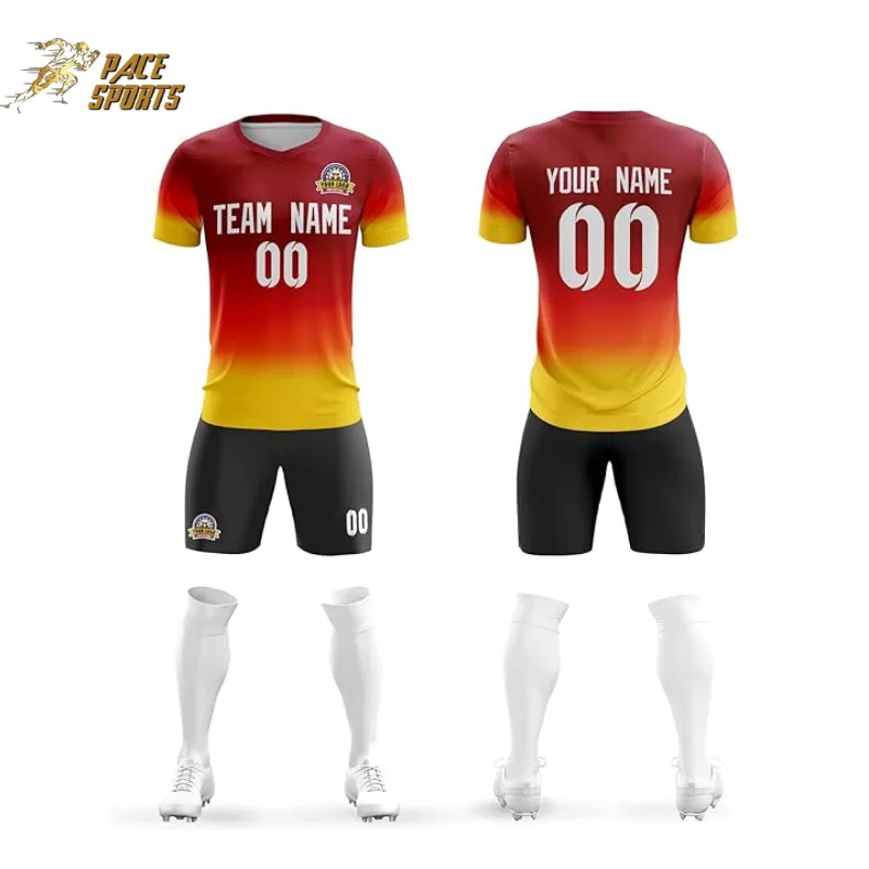 Sublimated Printing Premium Design Football Uniforms Men Custom Soccer ...