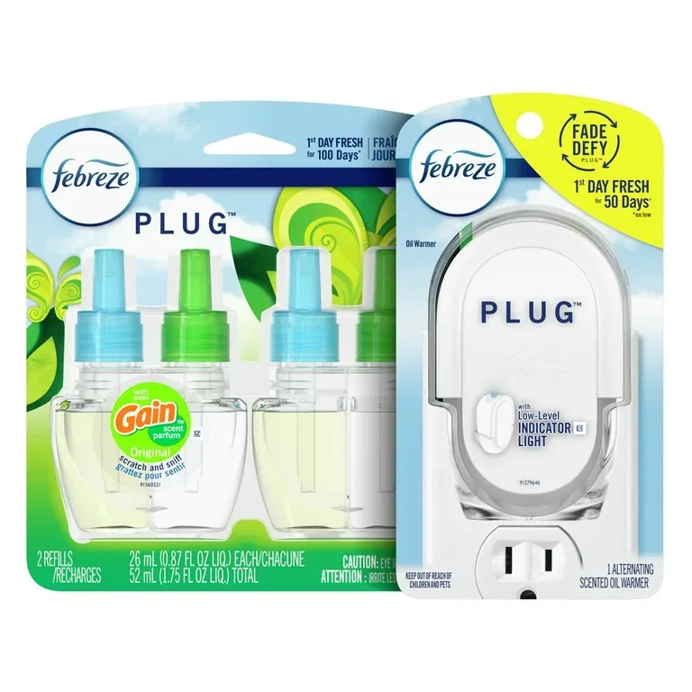 Febreze Plug,Gain Original,Starter Kit & (2) .87 Fl. Oz. Refills - Buy ...