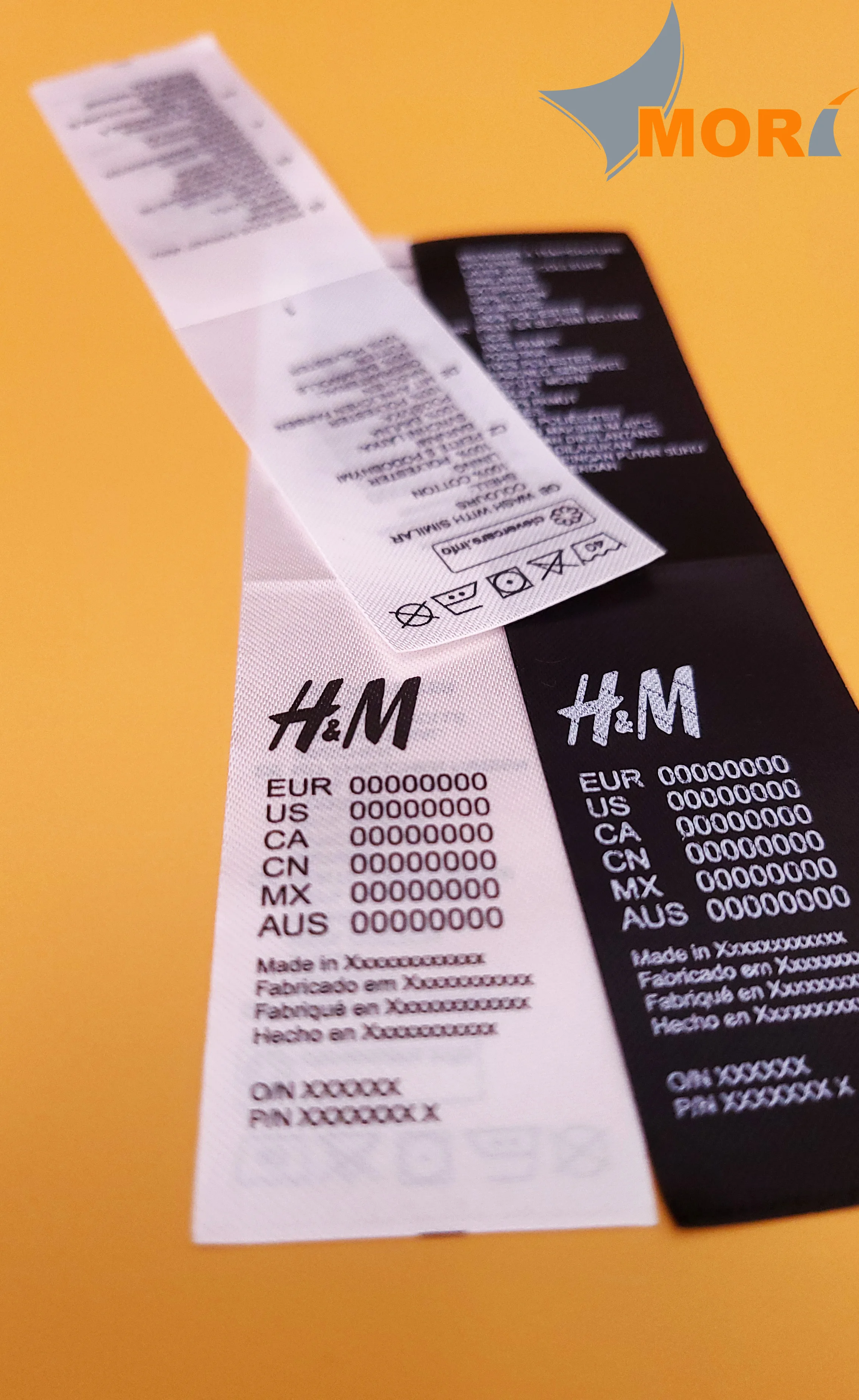 Mori Washable Label Tag For Clothing And T-shirts Label Neck Tag ...