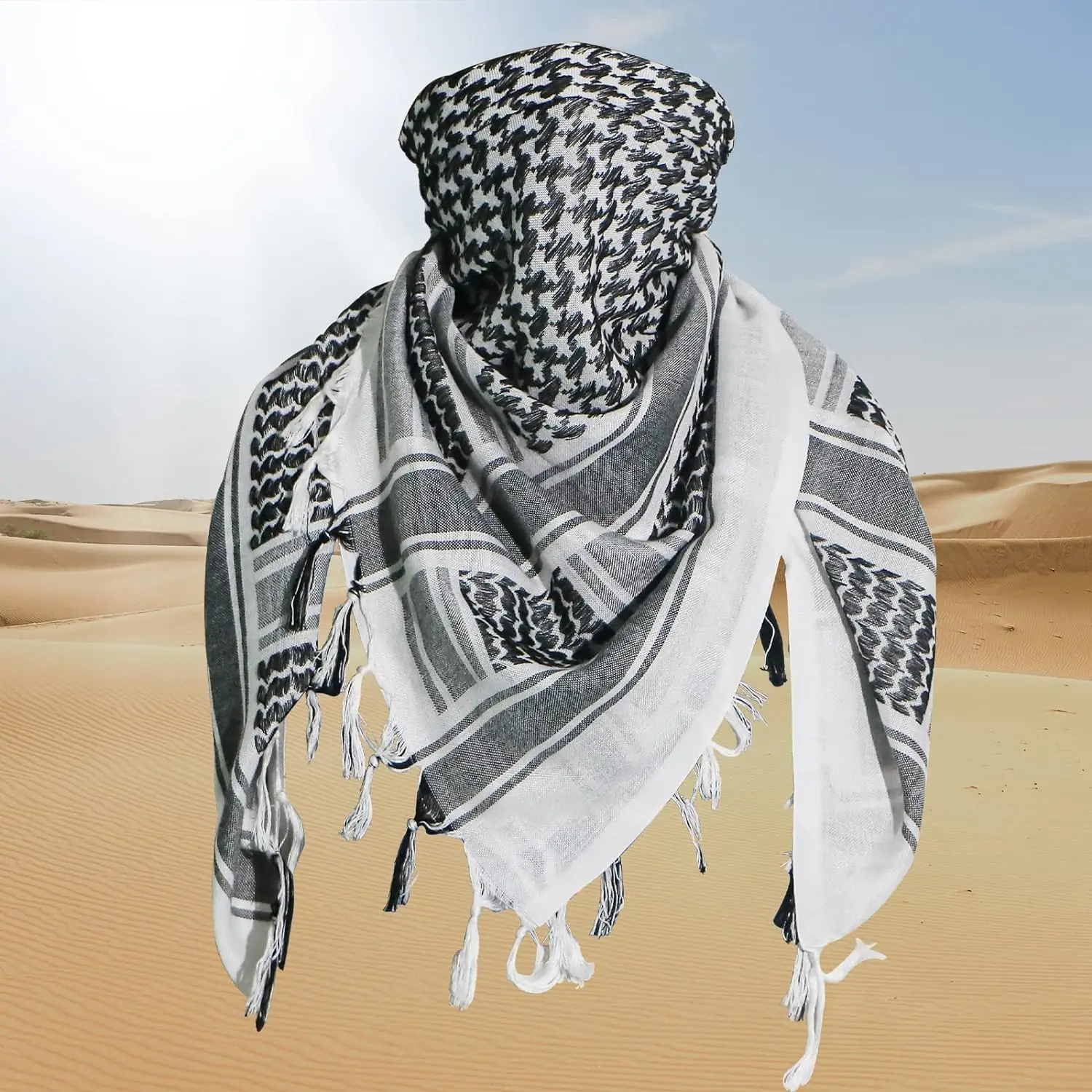 Shemaghs Scarf Shemaghs Tactical Desert Keffiyeh Head Neck Scarf Arab ...