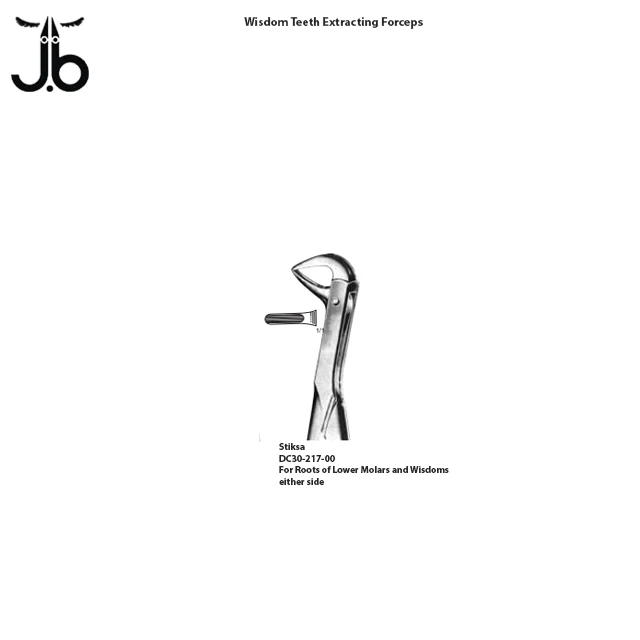 Premium Dental Wisdom Teeth Extracting Forceps - High-Quality Dental ...