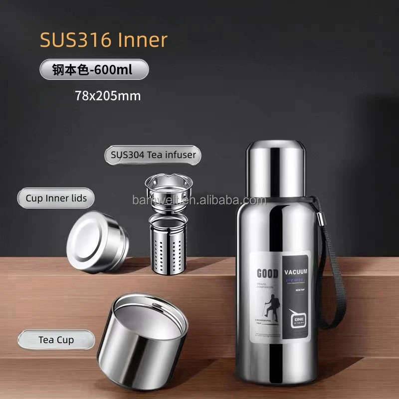 1.5l/2l Stainless Steel Vacuum Insulated Thermos Flask - 36 Hours ...