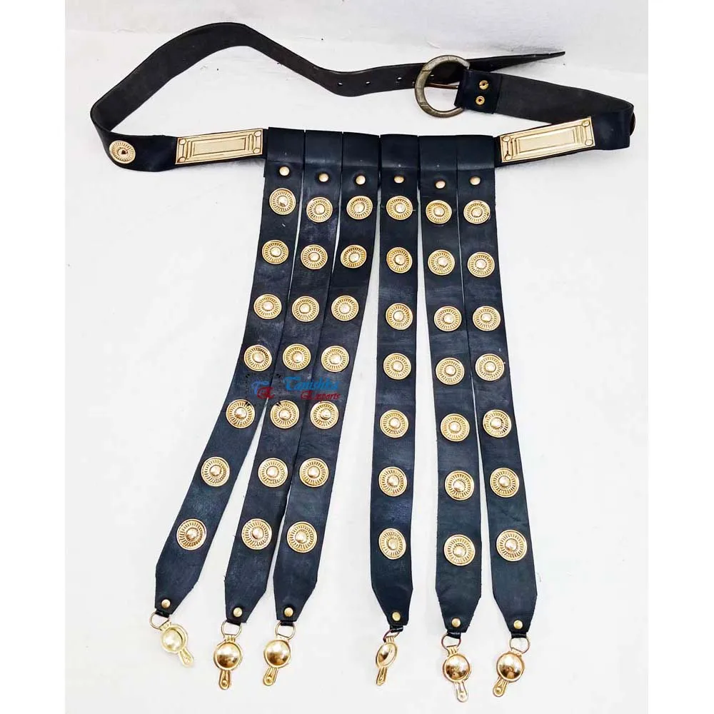 Roman Leather Apron Belt Greek Medieval Larp Leather Reenactment Belts ...