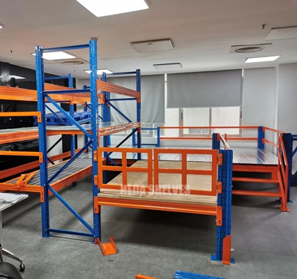 Multi-Level Mezzanine Rack System Steel Platform Storage Heavy Duty ...