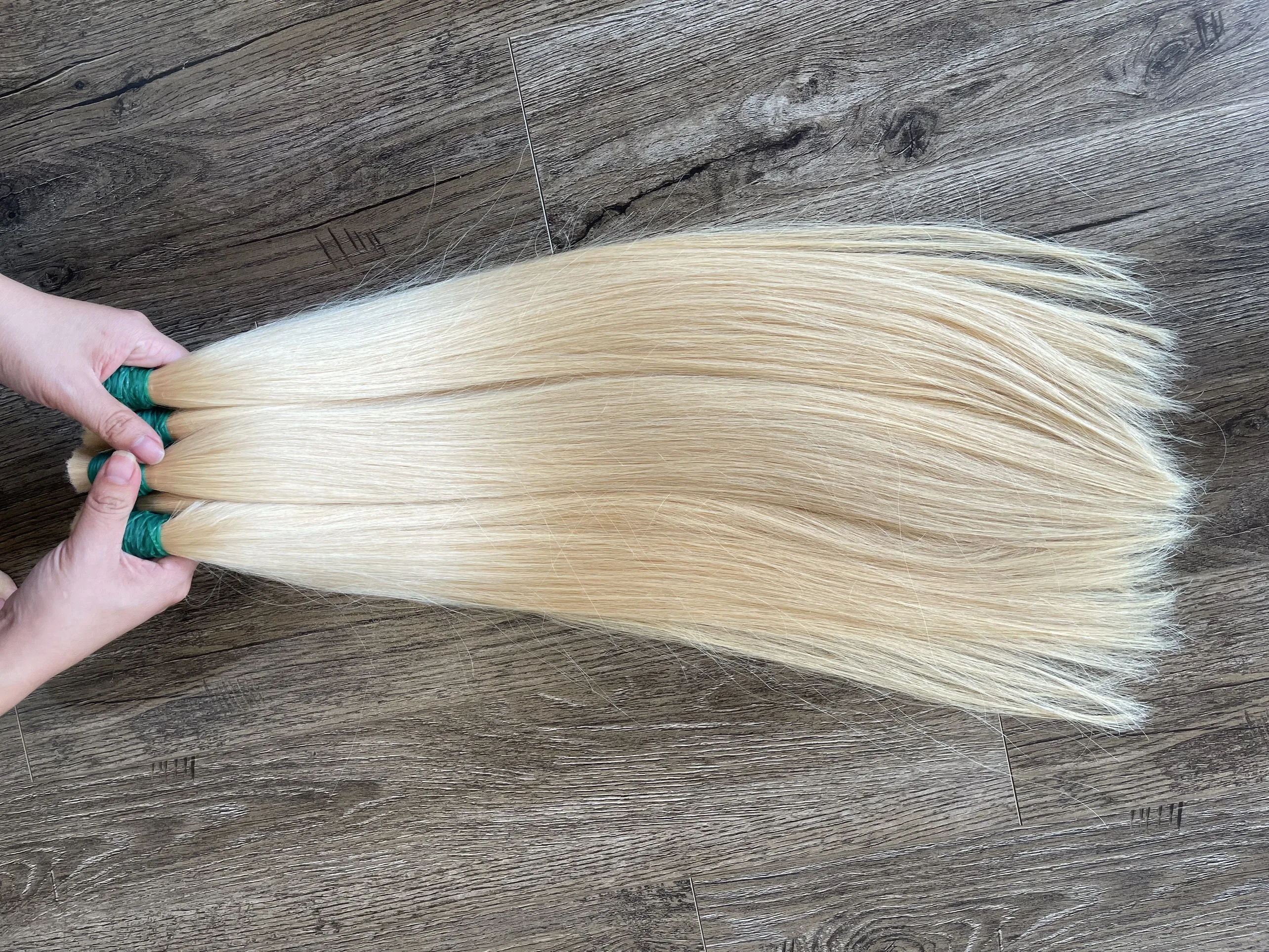 European Super Double Drawn Vietnamese Human Hair Bulk Straight Hair ...