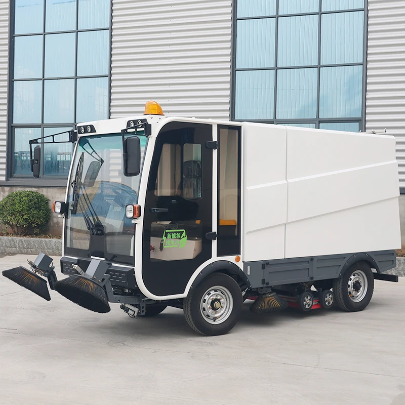 Hot Sale Industrial Street Sweeper Car Ride On Electric Road Sweeping ...