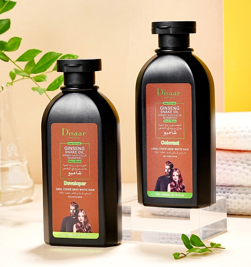 Ginseng Snake Oil Speedy Hair Color Shampoo for Brown Hair