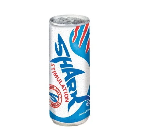 Shark Natural Energy Drink - A Boost With Bite,Non Synthetic Caffeine ...