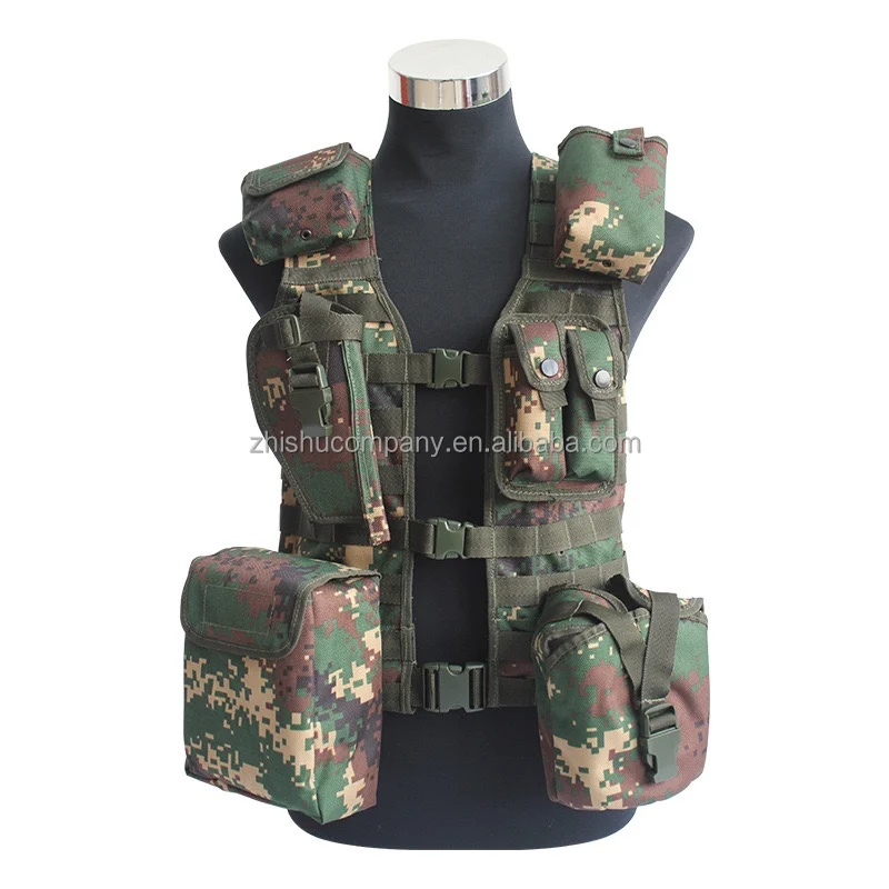 Camp With Camo Outdoor Tactical Vest Multifunctional Field Tactical ...