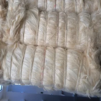 Sisal Fiber Bleached White 100% Natural / Quality Sisal Fibre / Raw ...