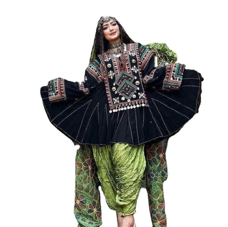 Tribal Ethnic Vintage Kuchi Dress,Afghan/pakistan Kuchi Party Traditional Multi Color Dress ...