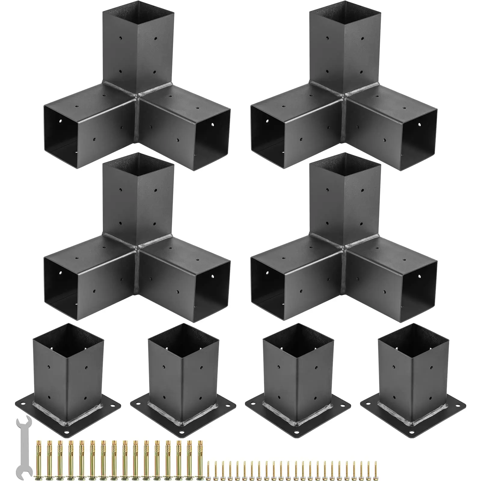 Durable Steel Pergola Brackets for Outdoor Garden Kits