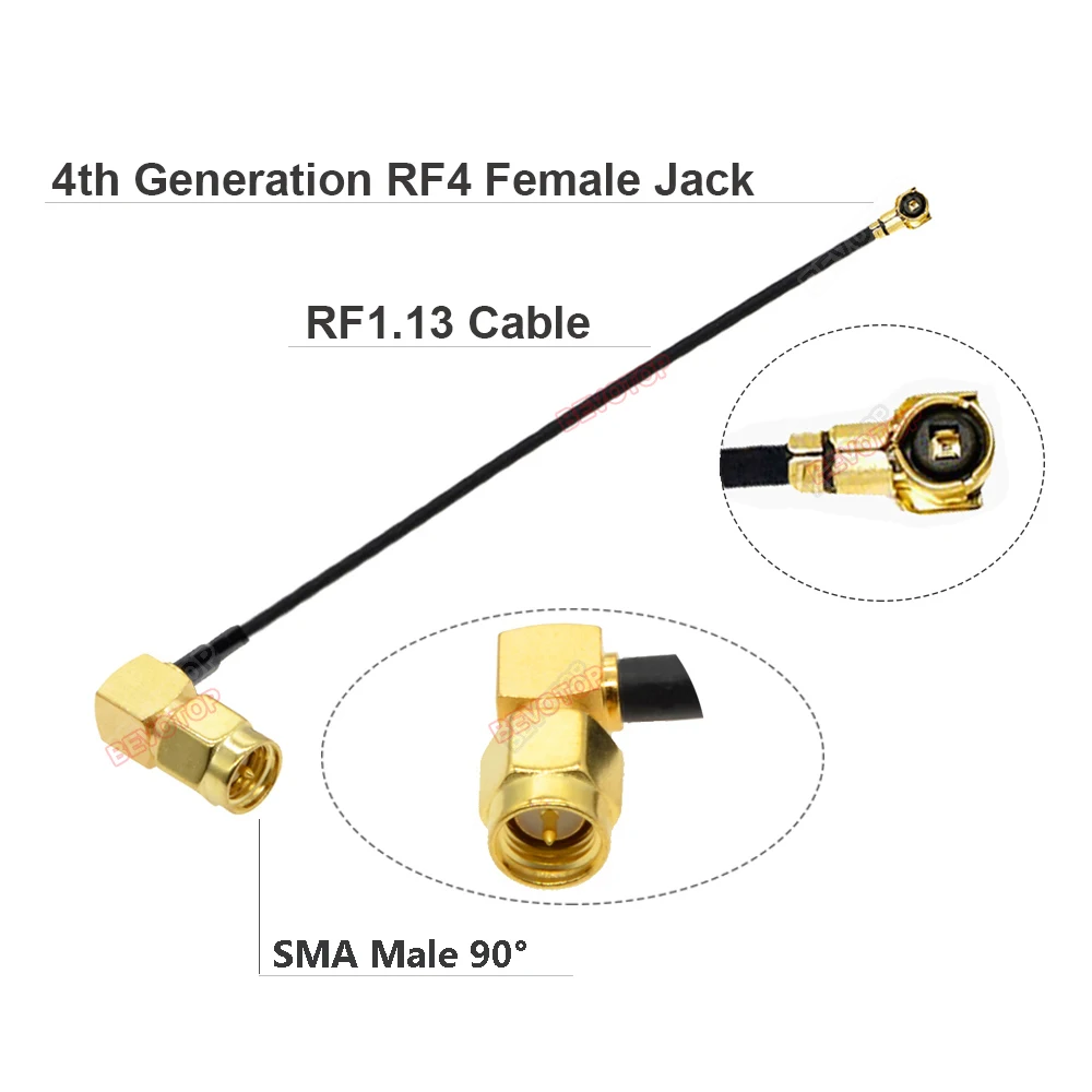 RF Cable Assembly Coaxial U.FL UHF4 RF4 Female Jack to Sma Male Pigtail RF1.13 3G 4G Extension ...