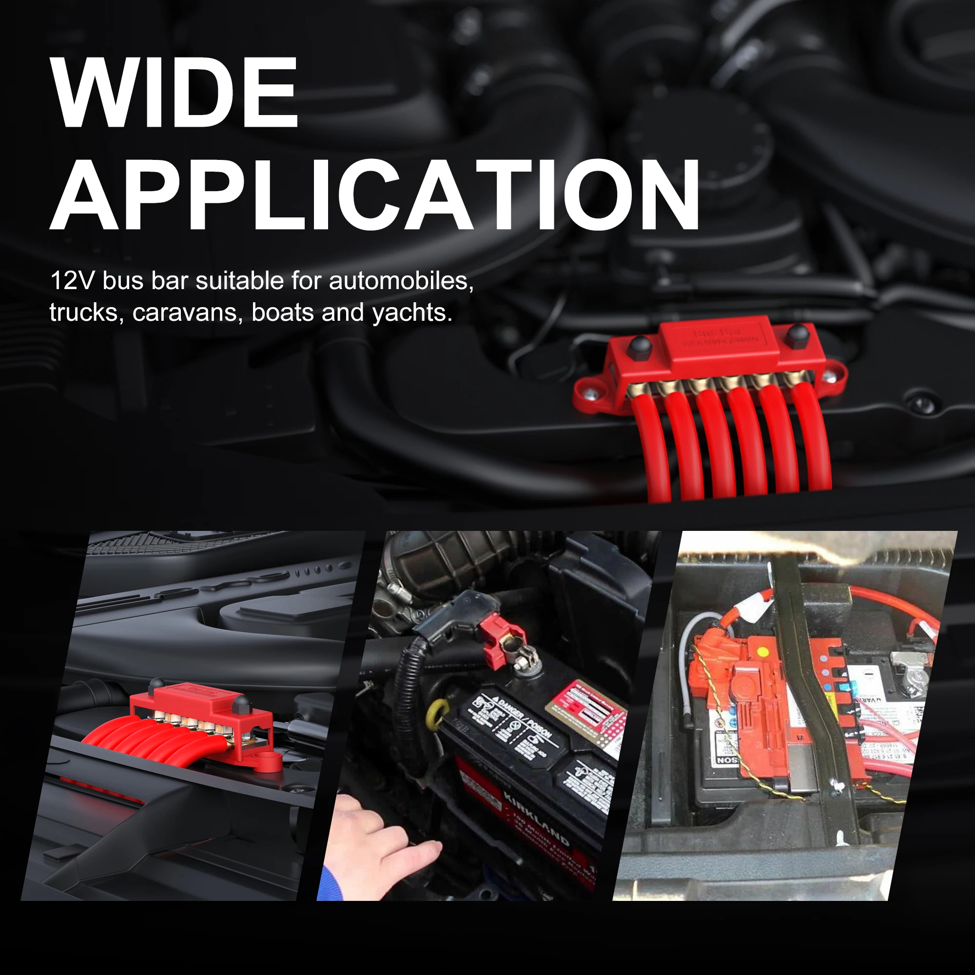 275A Power Distribution Bus Bar - Reliable Car Audio Connectors