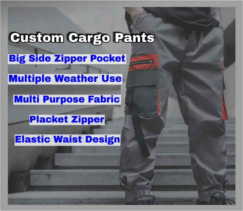 Men's Cargo Pants 86% Nylon And 14% Spandex Custom Design 300 Gsm ...
