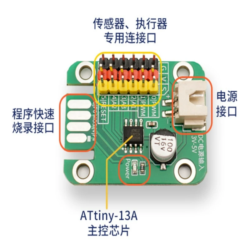 Original Minisize Attiny 13a Development Board At 13a Modules Support Arduino Ide Programming
