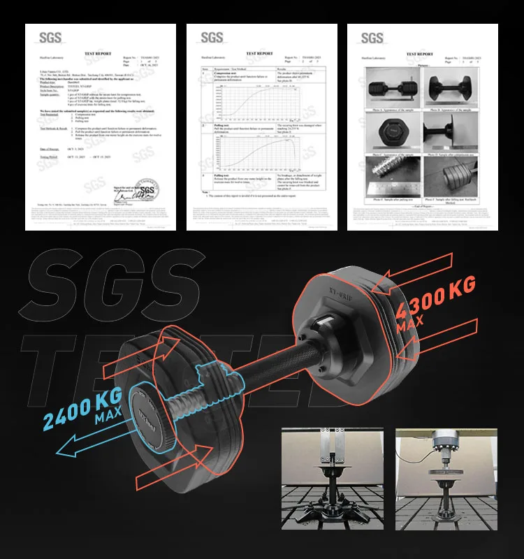 Droppable Quick Lock Adjustable Dumbbells Cast Iron 343 Speed Lock ...