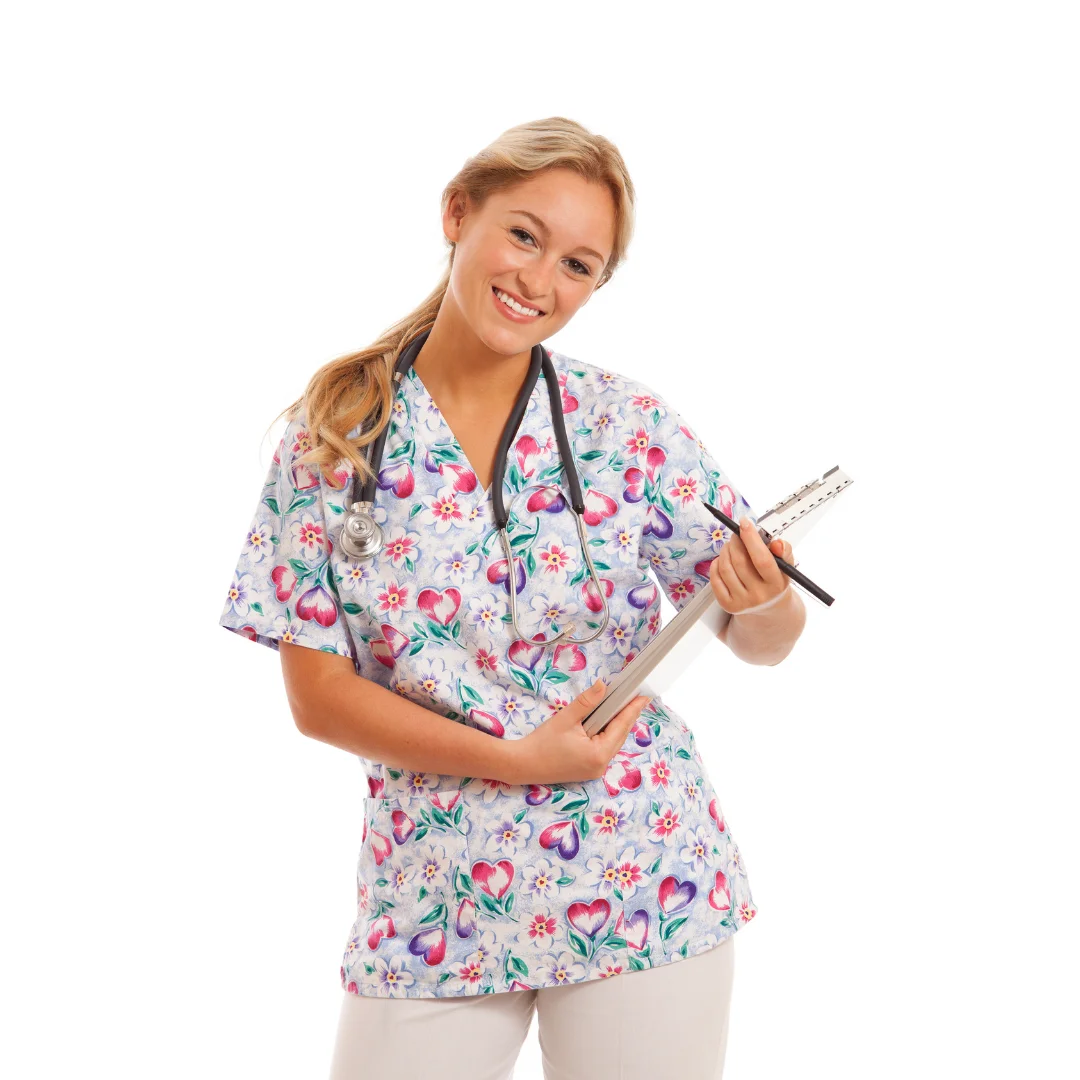 Top Shirt Medical Scrub Uniform Set Sporty Style Jogger Nursing ...