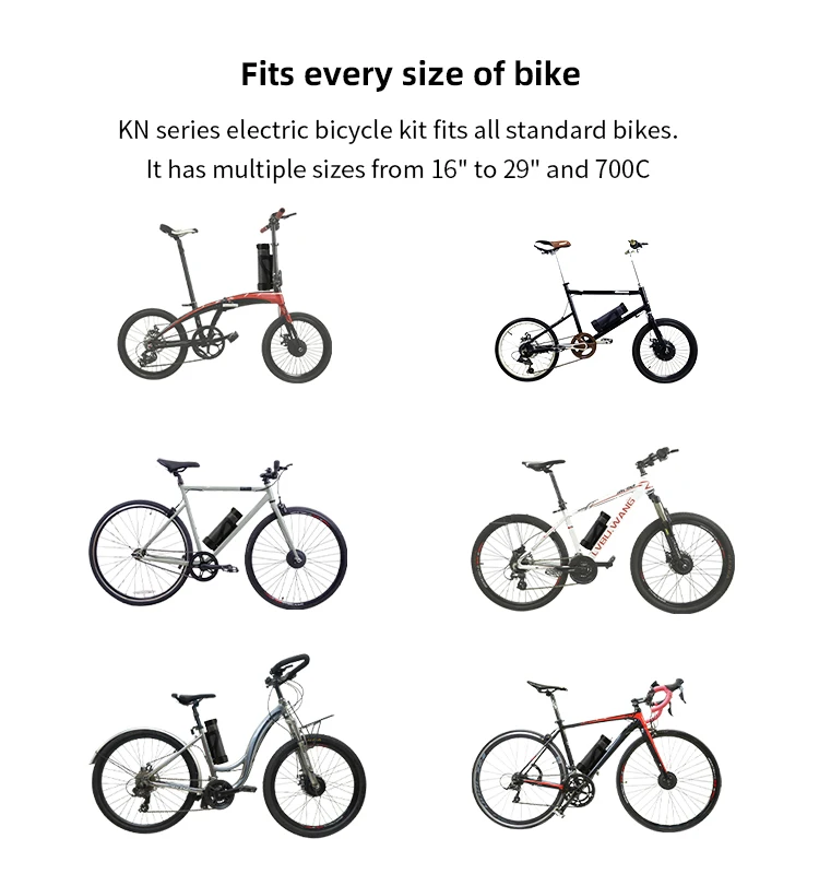 Geeko Electric Bike Conversion Kit 36V 48V 250W 350W 500W With Battery ...