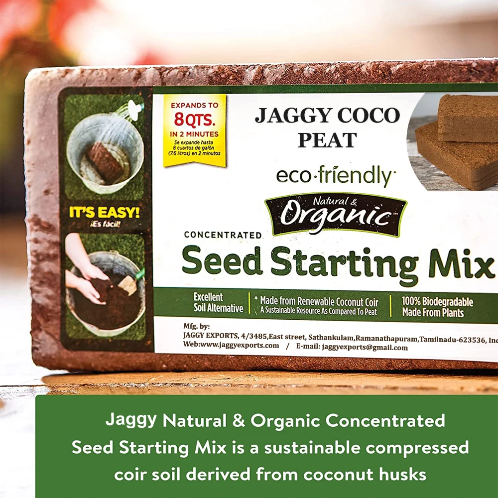 Washed Coco Peat Pith Low Ec 6 - 8 Mm Sieved Coco Peat 5 Kg Block From ...