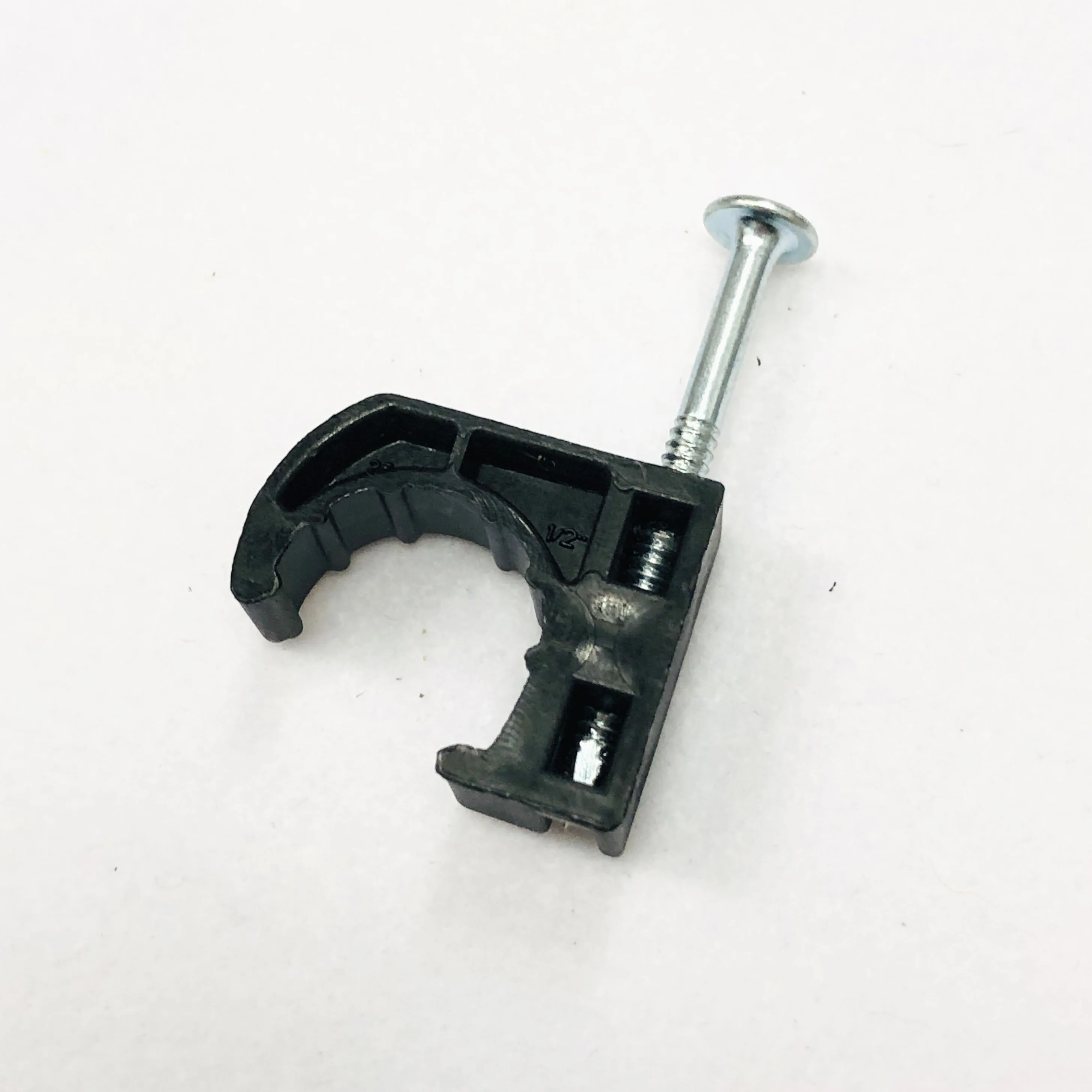 Black Plastic Pipe Half Clamp-1/2" - Buy Plastic Clamp Cable Clamp Tube ...