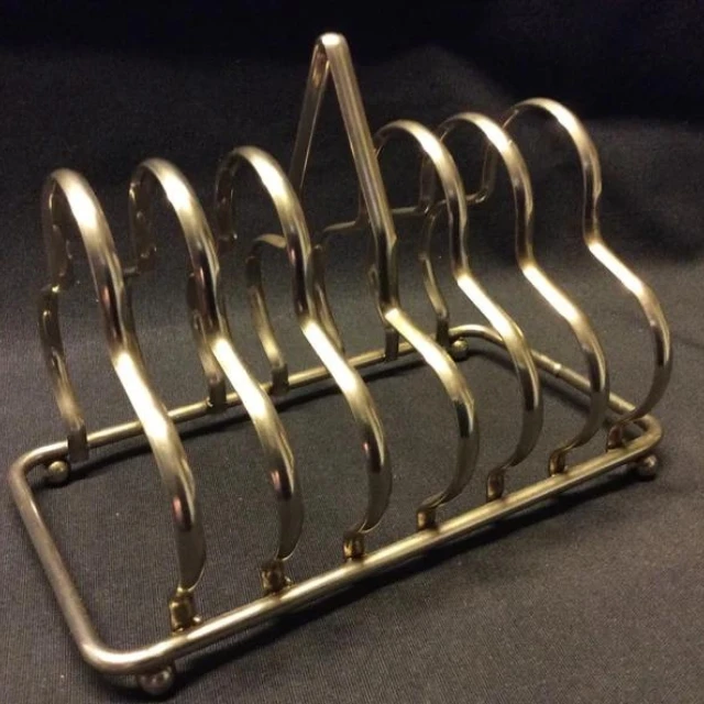 Retro Vintage Silver Colored Metal Toast Rack-vintage Toast Rack Or ...