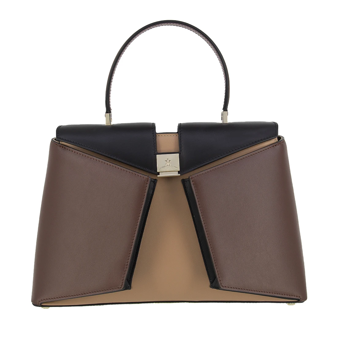 Liz Flap Black Brown Ardesia High Quality Italian Handmade Handbags ...