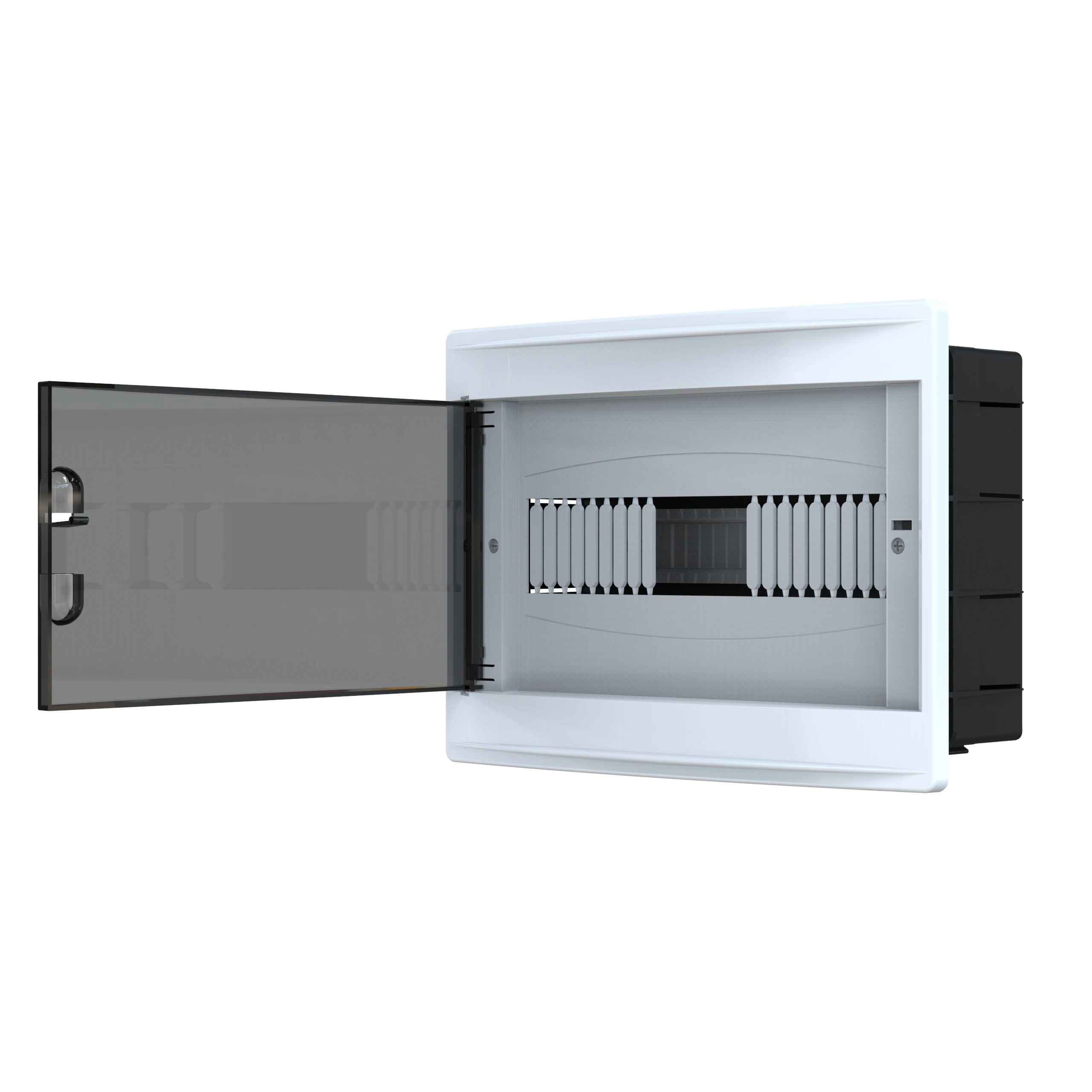 Recessed / Flush Mounted MCB Box Plastic Enclosure 12 MCB Capacity ...