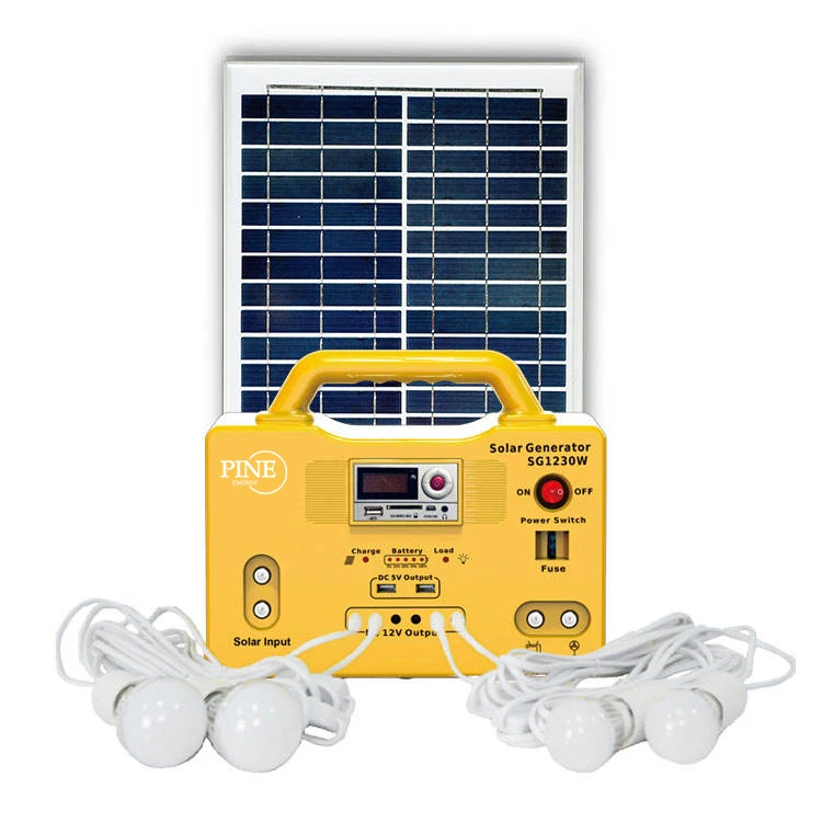 Portable Indoor Lighting - Rechargeable Mini Solar System
