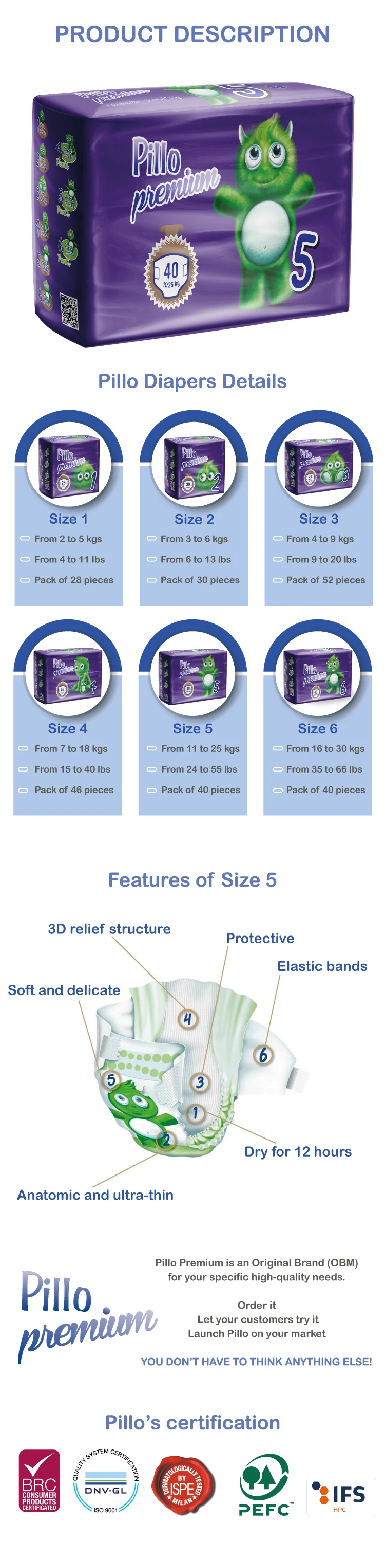 High Quality Italian Diapers Premium Size 5 Best Wholesale Disposable ...