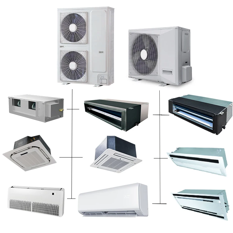 Commercial Indoor Ceiling Cassette Vrv Vrf Ac Units Central Hvac System ...