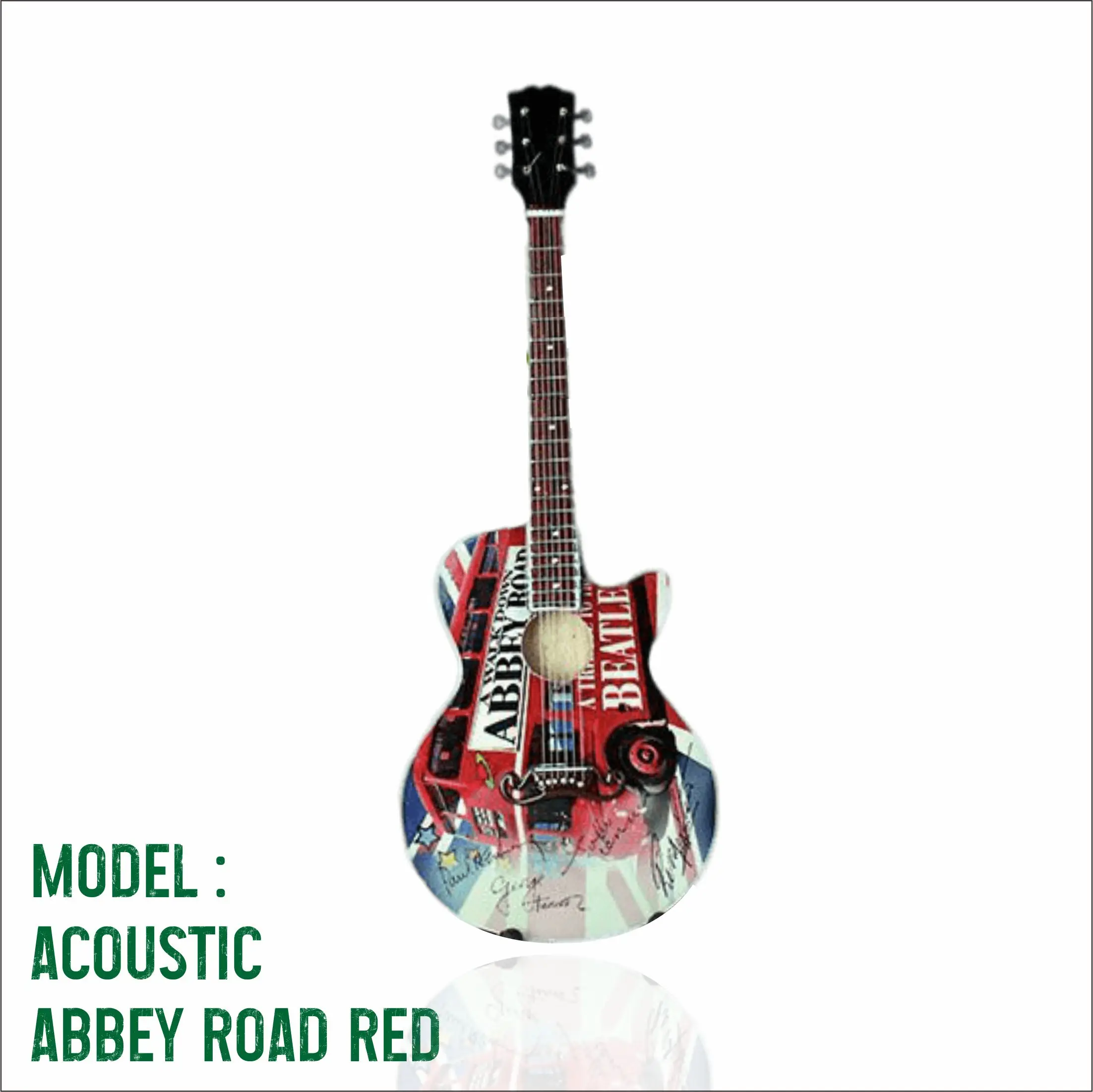 Handmade Wooden Miniature Guitar Include Guitar Stand And Color Box The ...