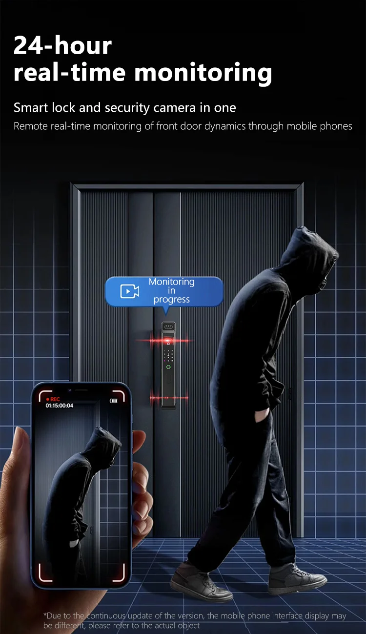 New Digital TTlock App 3D Face Recognition Smart Door Lock Biometric ...