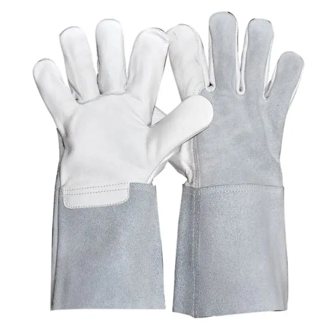 New Hand Protection Welding Working Gloves Industrial Leather Welding ...