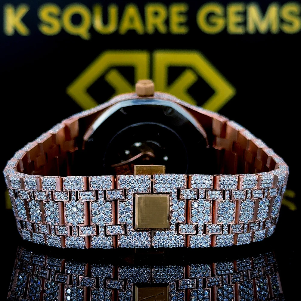 Latest Collection Sapphire Dial Window Material Vvs Clarity Moissanite ...