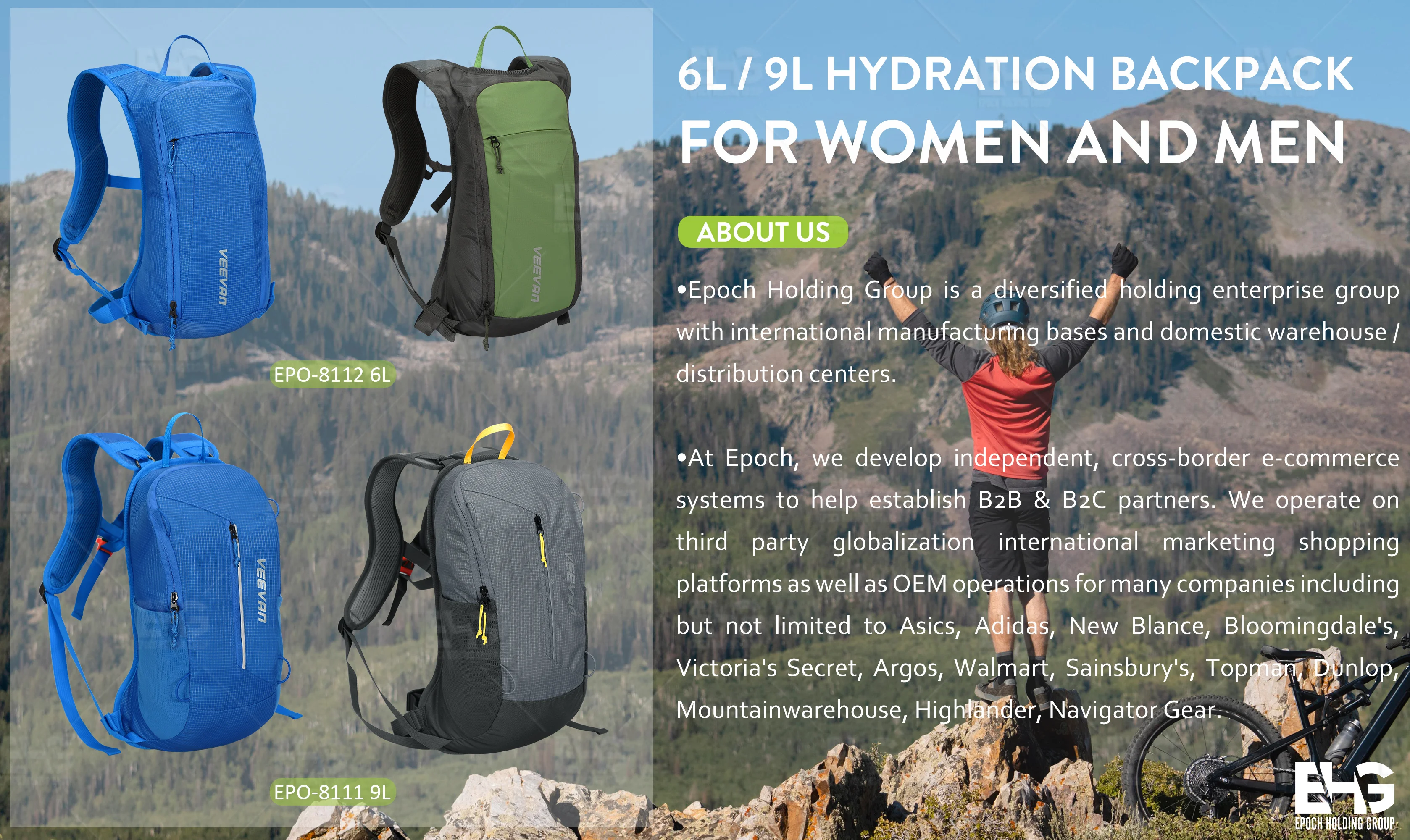 Mochila Hidratacion Custom Hydration Pack Water Bladder For Hiking ...