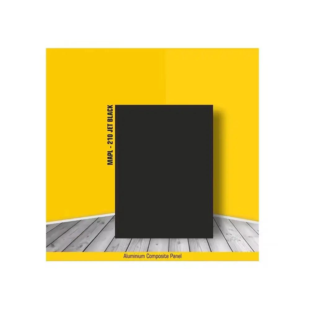 High Quality Standard Size Mapl 210 Jet Black Solid Color Aluminium ...