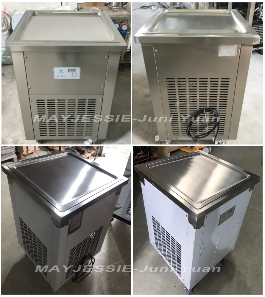 Freezing Pan Fried Ice Cream Rolls Machine Frying Ice Machine Roll ...