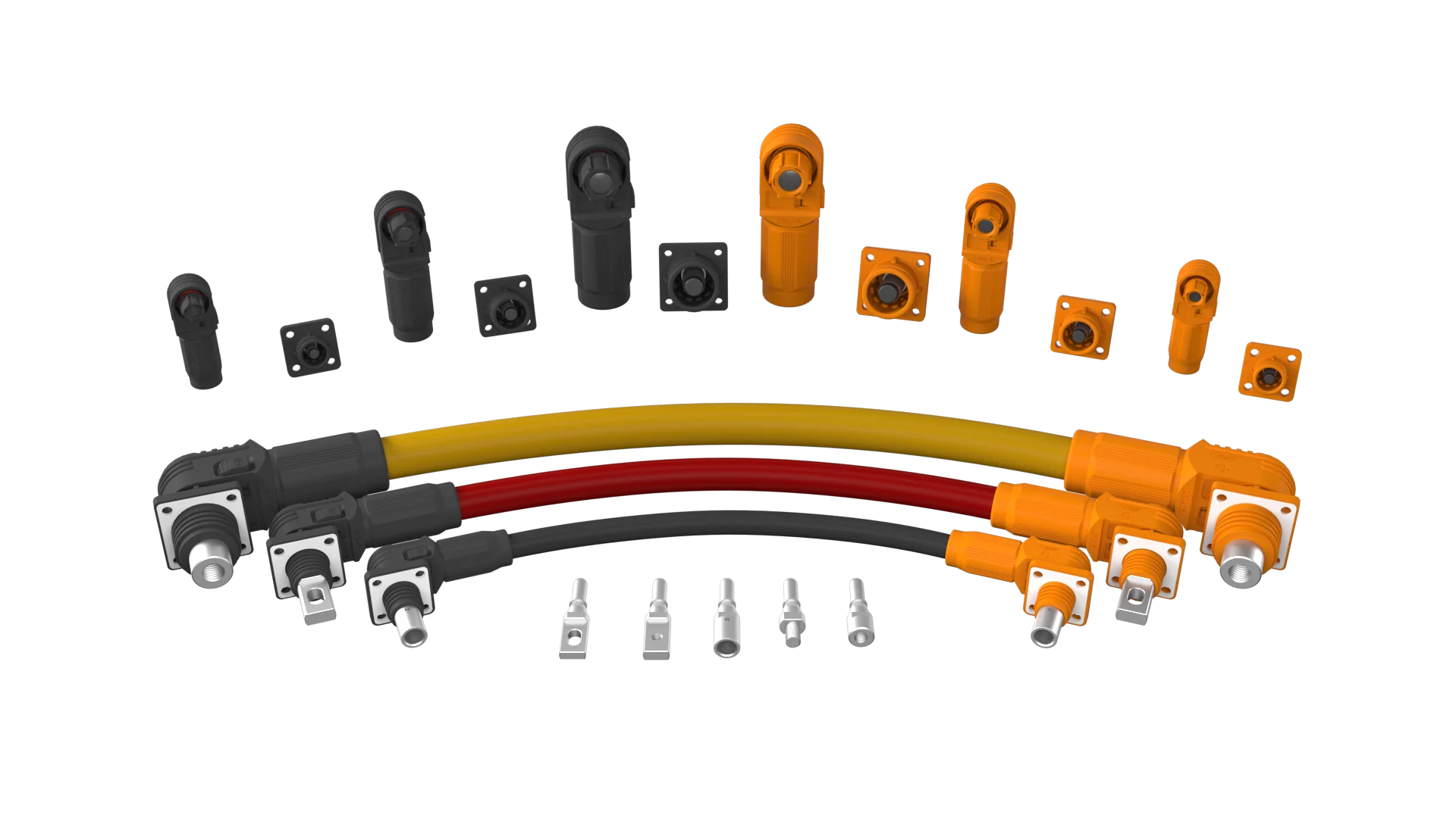 Customizable 150A 1500V DC Power Adapter IP67 High Custom M8 Nut Nylon ...