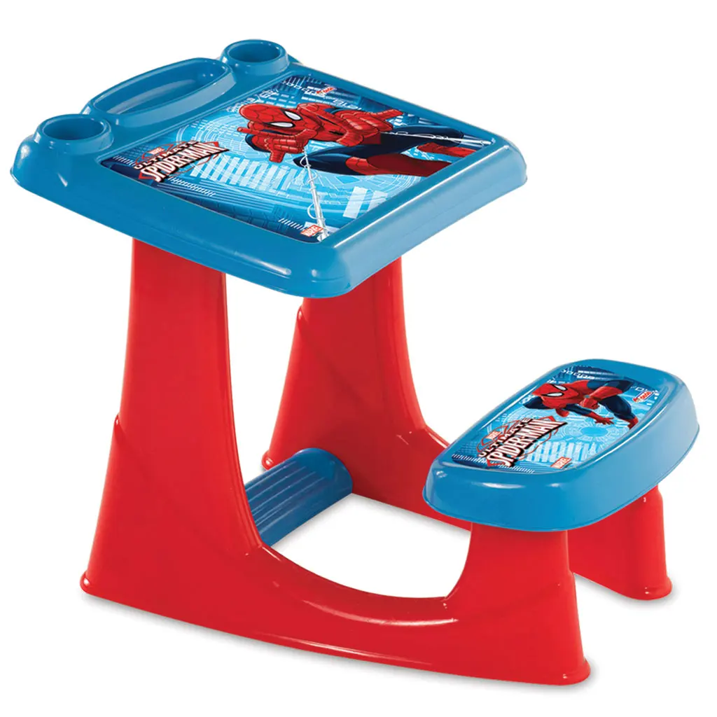 Spiderman Study Desk Kids Chair Licensed Products Comfortable Seating ...