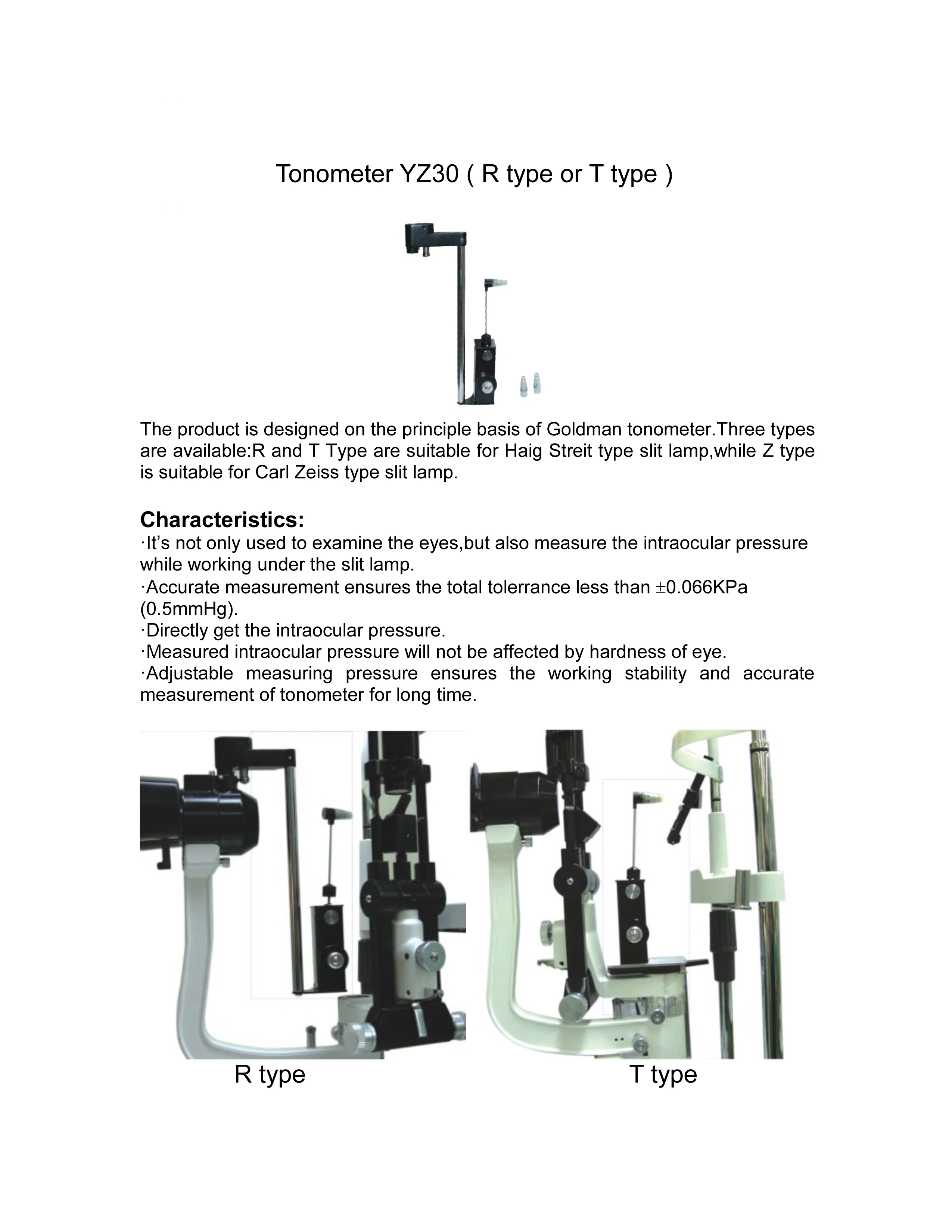 Applanation Tonometer Intraocular Pressure Measurement Ophthalmology ...
