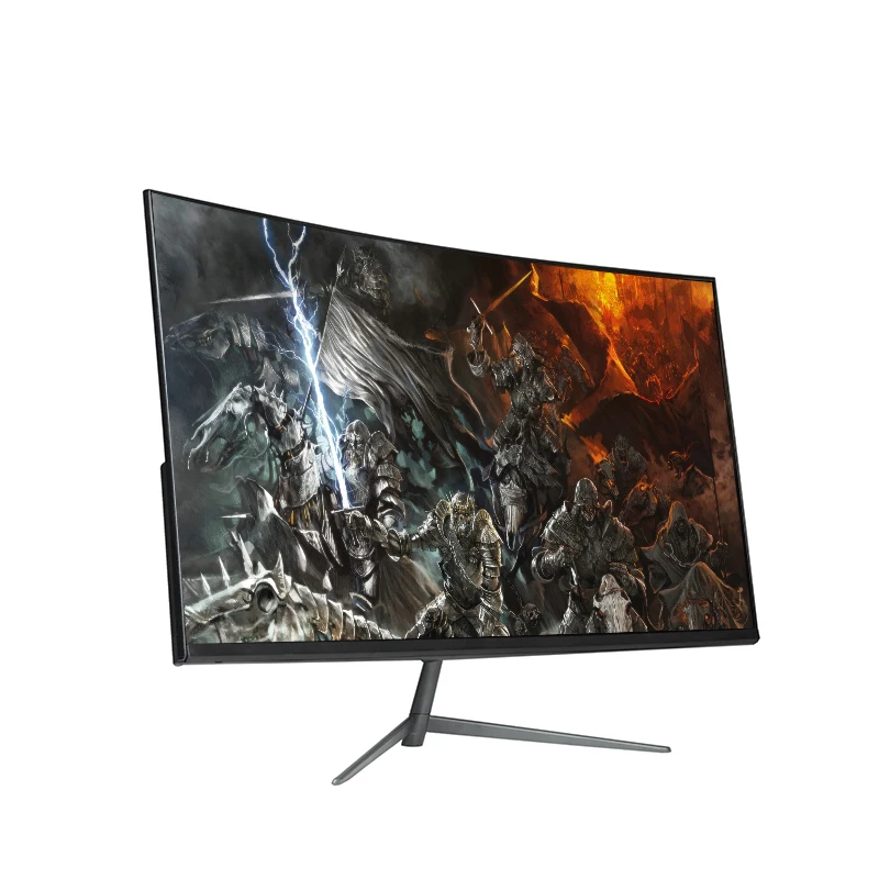 Desktop Computer 24 Inch Gaming Curved Monitor Frameless Fast 144hz ...