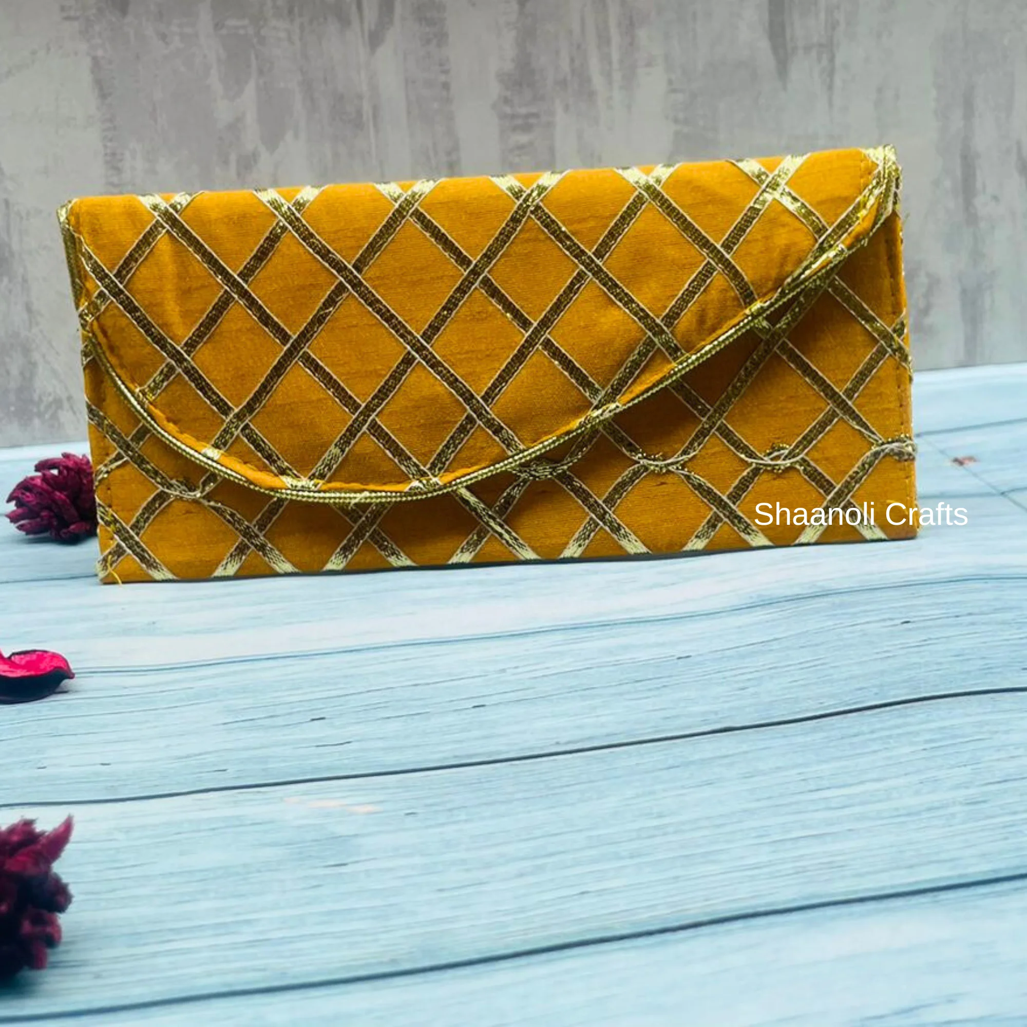 Handmade Gota Lace Work Luxury Fabric Money Envelopes Bridesmaid Return ...