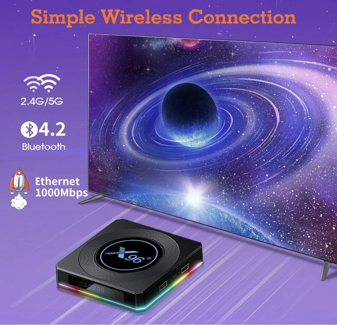 Android TV Box 11.0 Free Ugo Pro Polish X96 X4 - 4GB RAM